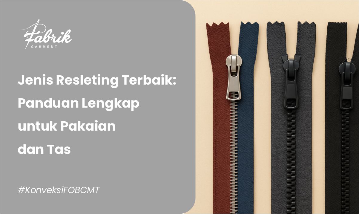 Jenis Resleting Terbaik: Panduan Lengkap untuk Pakaian dan Tas - Fabrik ...